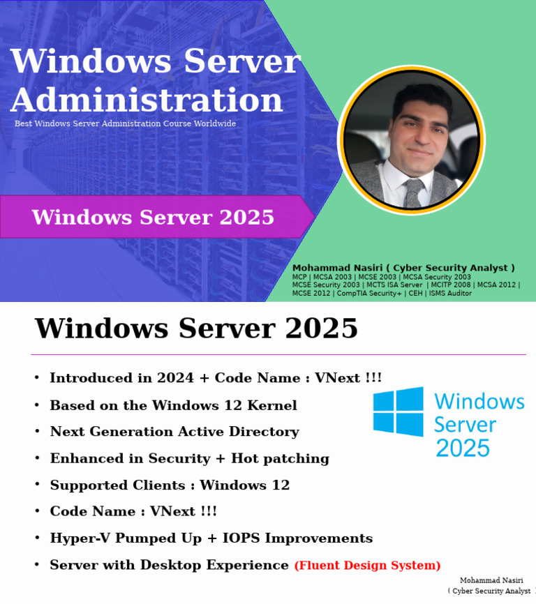 0009 Introduction - Windows Server History - Windows Server 2025 | PDF