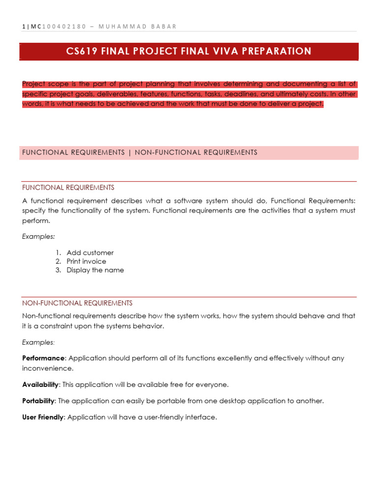 CS519 Final Viva Preparation | PDF | Software Development Process ...