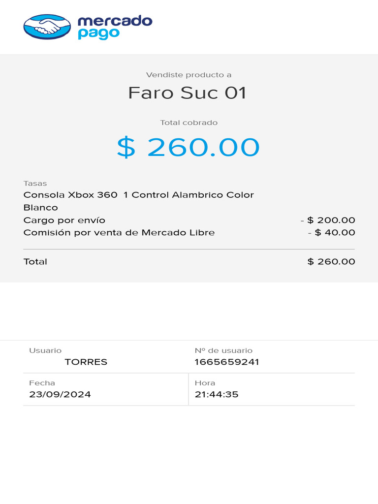 Comprobante de Venta | PDF