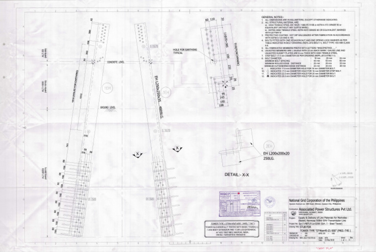 Stub For Tower Type DT4ten45-Z1-500 | PDF