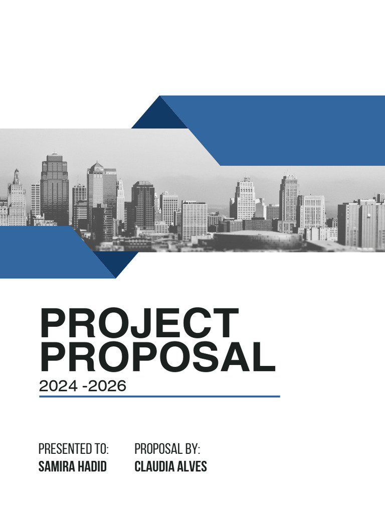 Blue Modern Project Proposal | PDF