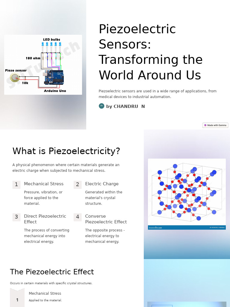 Piezoelectric Sensors: Applications & Trends | PDF | Piezoelectricity ...
