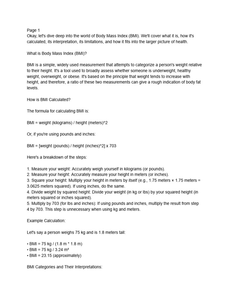 The World of Body Mask Body Mass Index BMI A Deep Dive With Professor DR Gyan Bheruji Maharaj ...