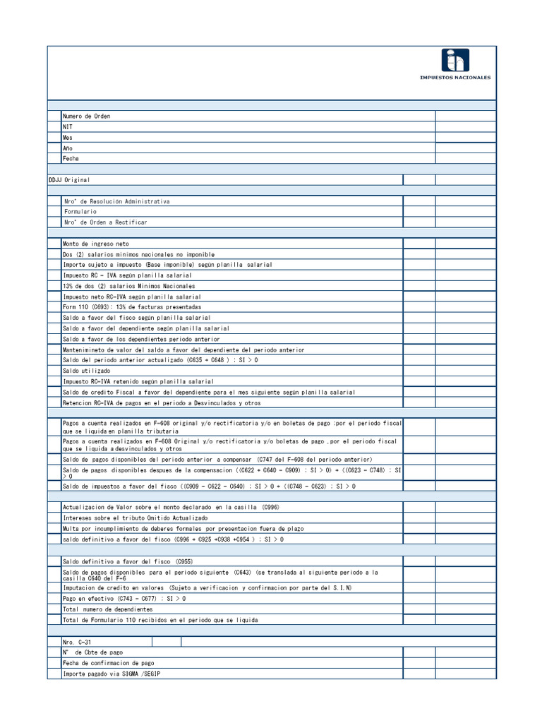 Formulario 608 | PDF | Impuestos | Finanza pública