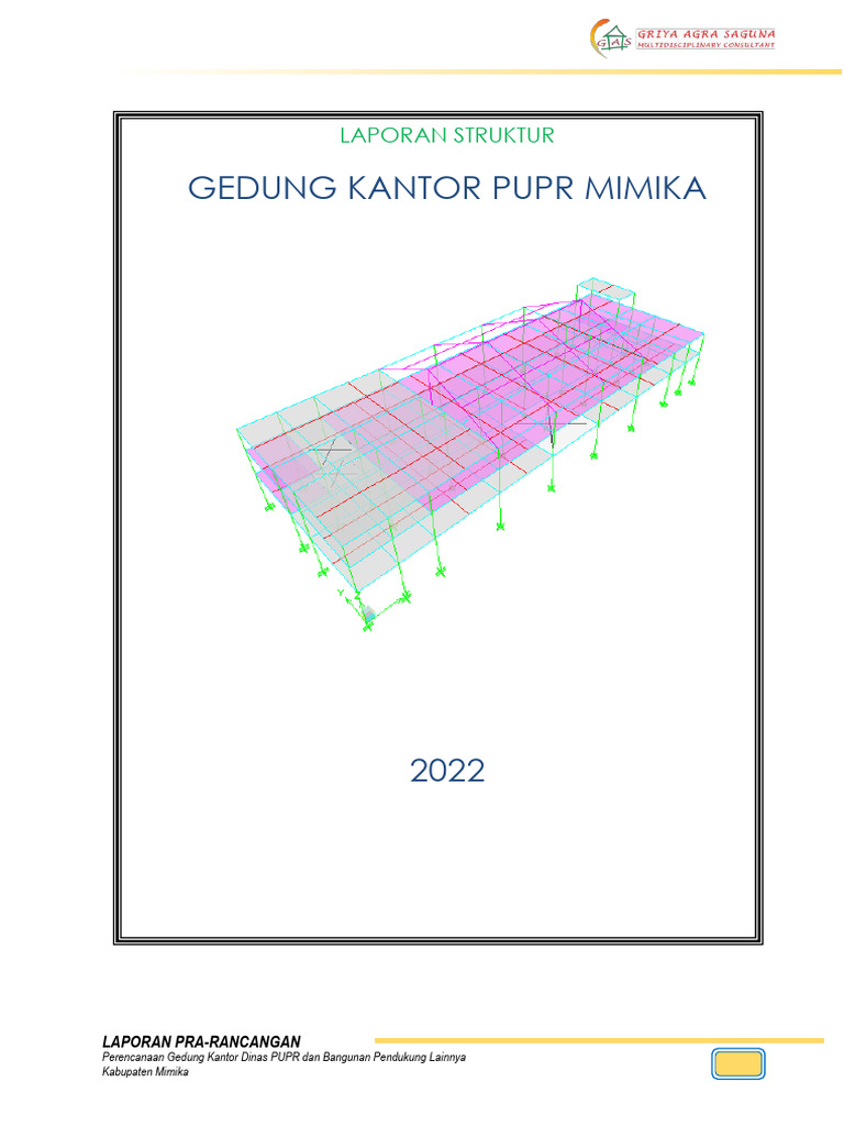 02a Laporan Disain Struktur KANTOR PU TIMIKA | PDF