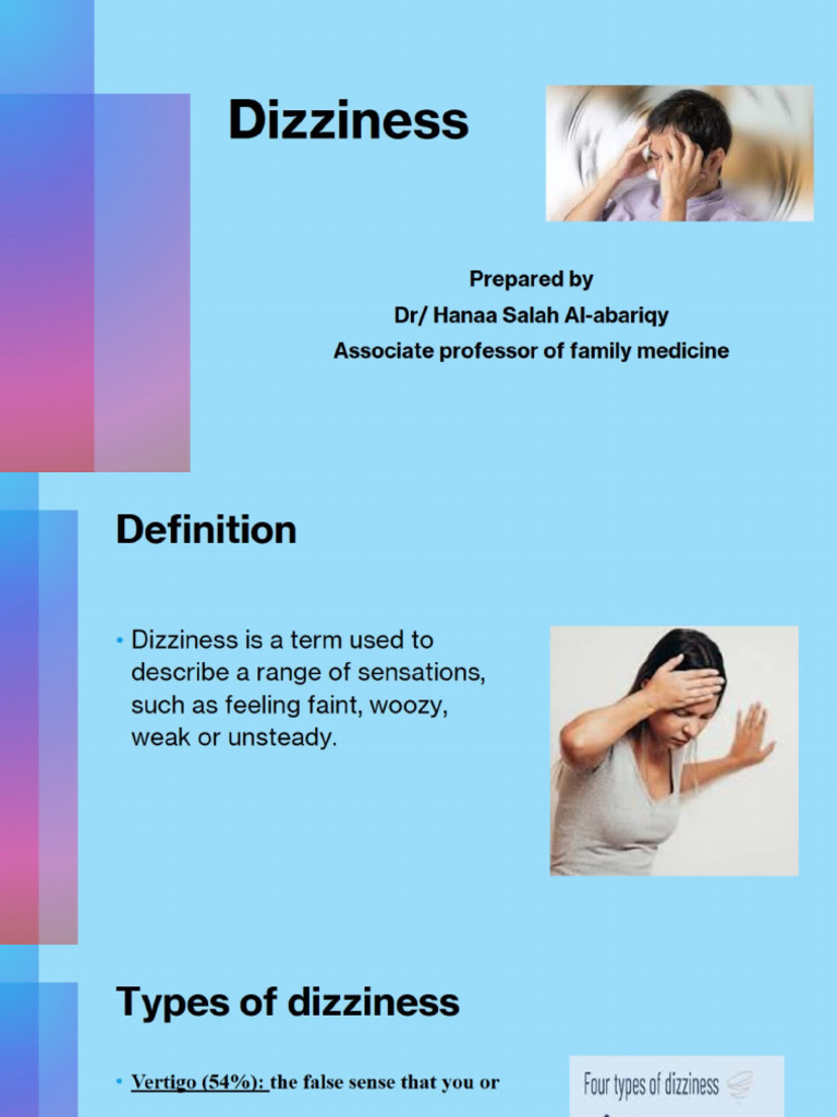 Understanding Dizziness and Its Causes | PDF
