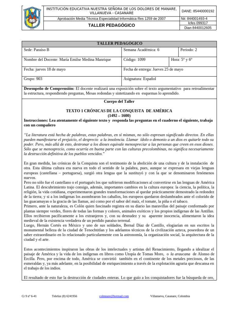 Grado 903 de Español . | PDF | España