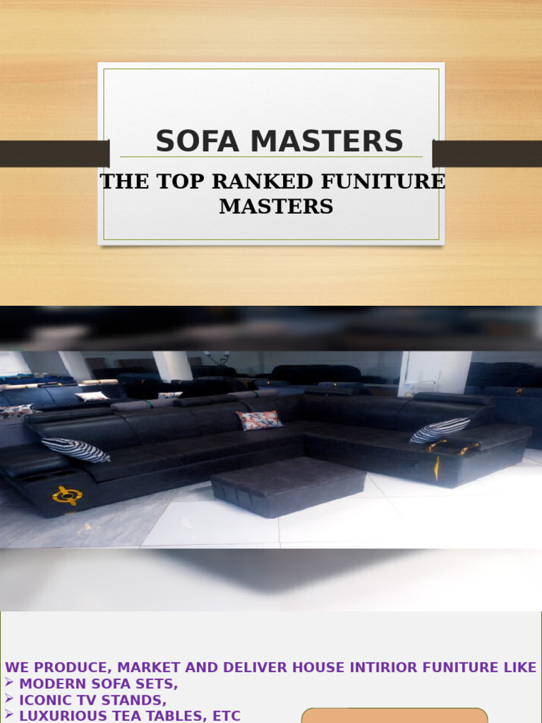 Sofa Masters: The Top Ranked Funiture Masters | PDF