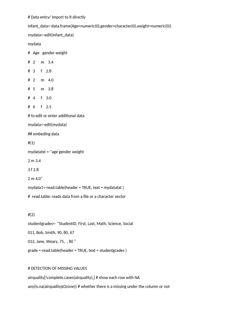 Part 1 - Import and Wragling Codes | PDF