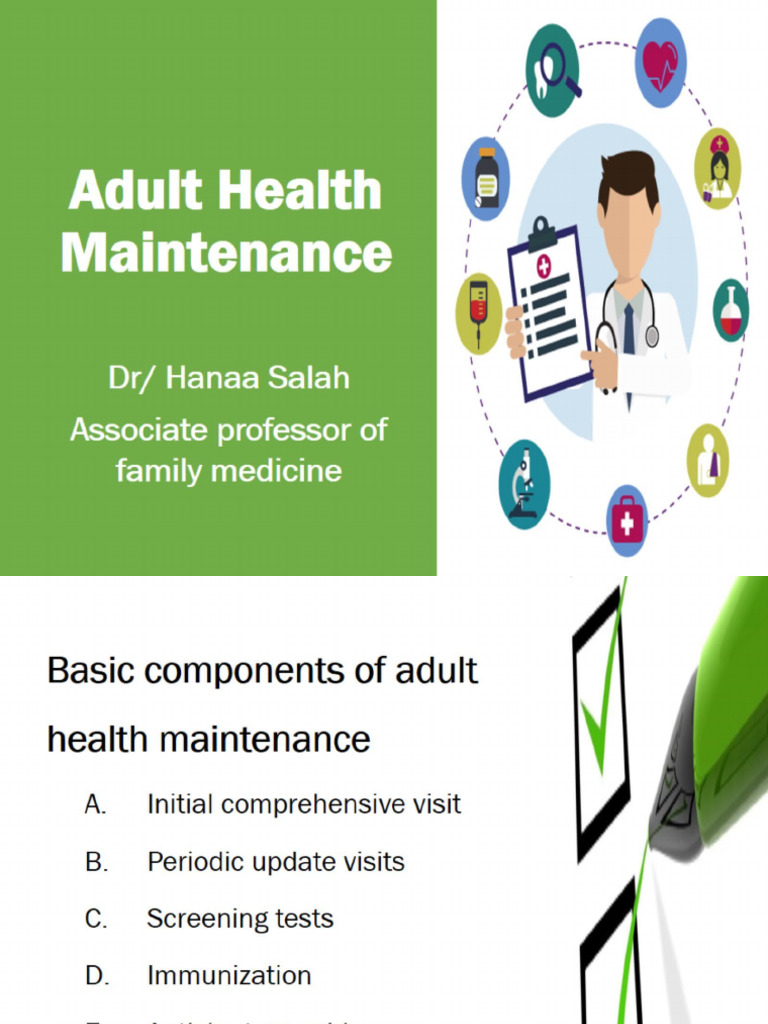 13 Adult Health Maintenance | PDF