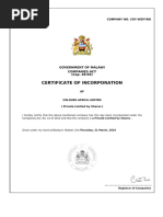 COR 14.3 Registration Certificate | PDF