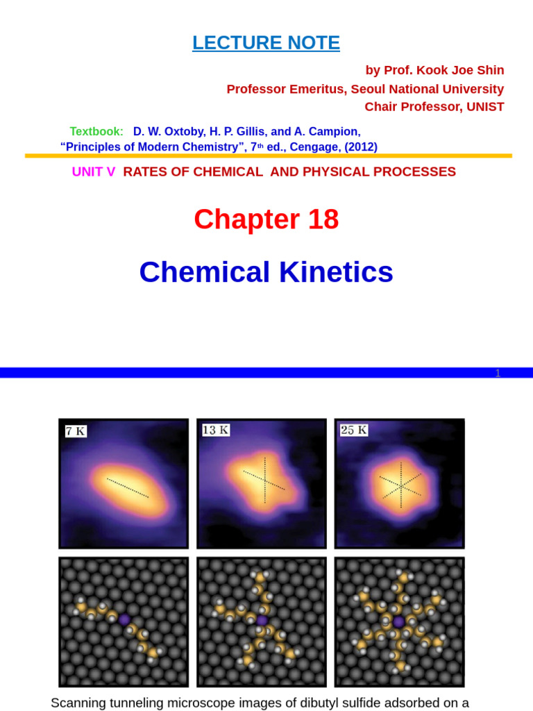 Ch18 Oxtoby 7ed Chemical Kinetics Lecture N | PDF | Reaction Rate | Catalysis