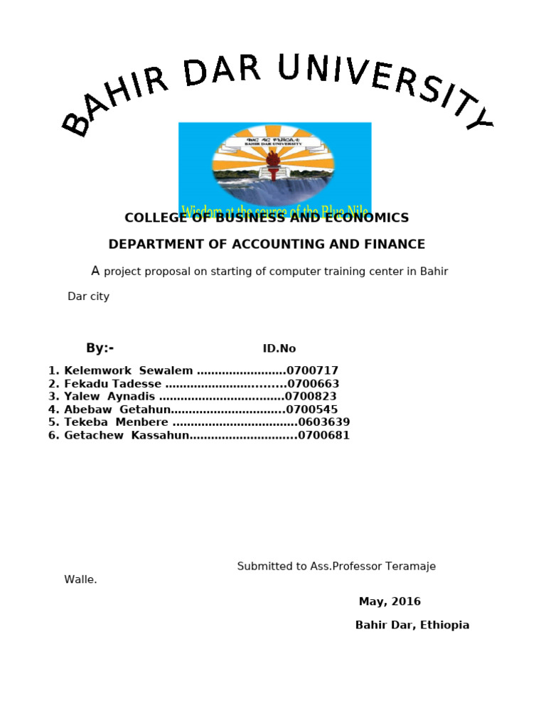 kelemwork sewalem project (1) | PDF | Net Present Value | Internal Rate ...