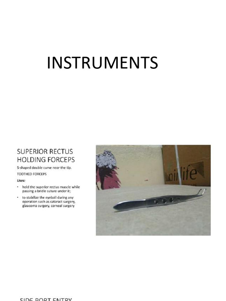 Ophthal Instruments | PDF