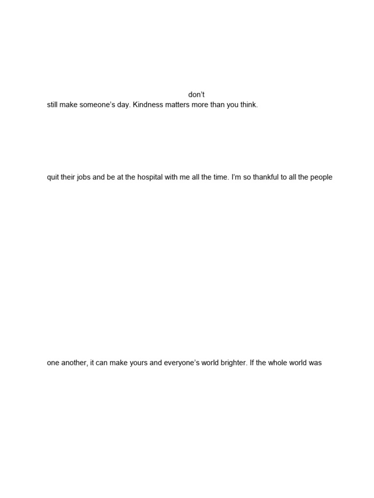 kindness matters | PDF