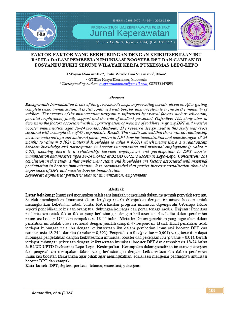 FAKTOR-FAKTOR+YANG+BERHUBUNGAN+DENGAN+KEIKUTSERTAAN+IBU+BALITA+DALAM+PEMBERIAN+IMUNISASI+BOOSTER ...