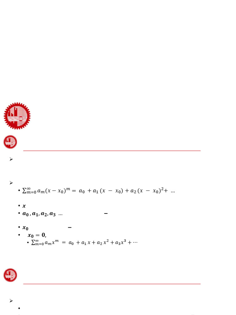 Power Series in ODEs Explained | PDF | Ordinary Differential Equation | Power Series