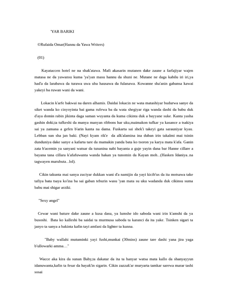 'Yar Bariki 1complete | PDF