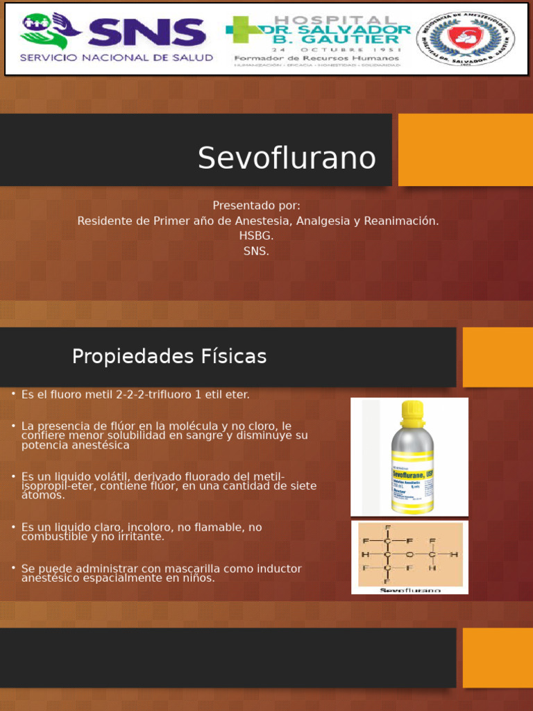 Propiedades y Efectos del Sevoflurano | PDF | Especialidades Medicas