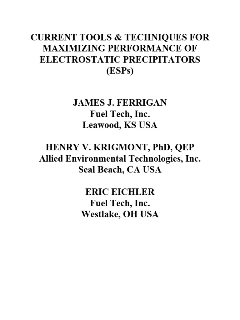 TPP 603 - Current Tools & Techniques For Maximizing ESP Performance ...