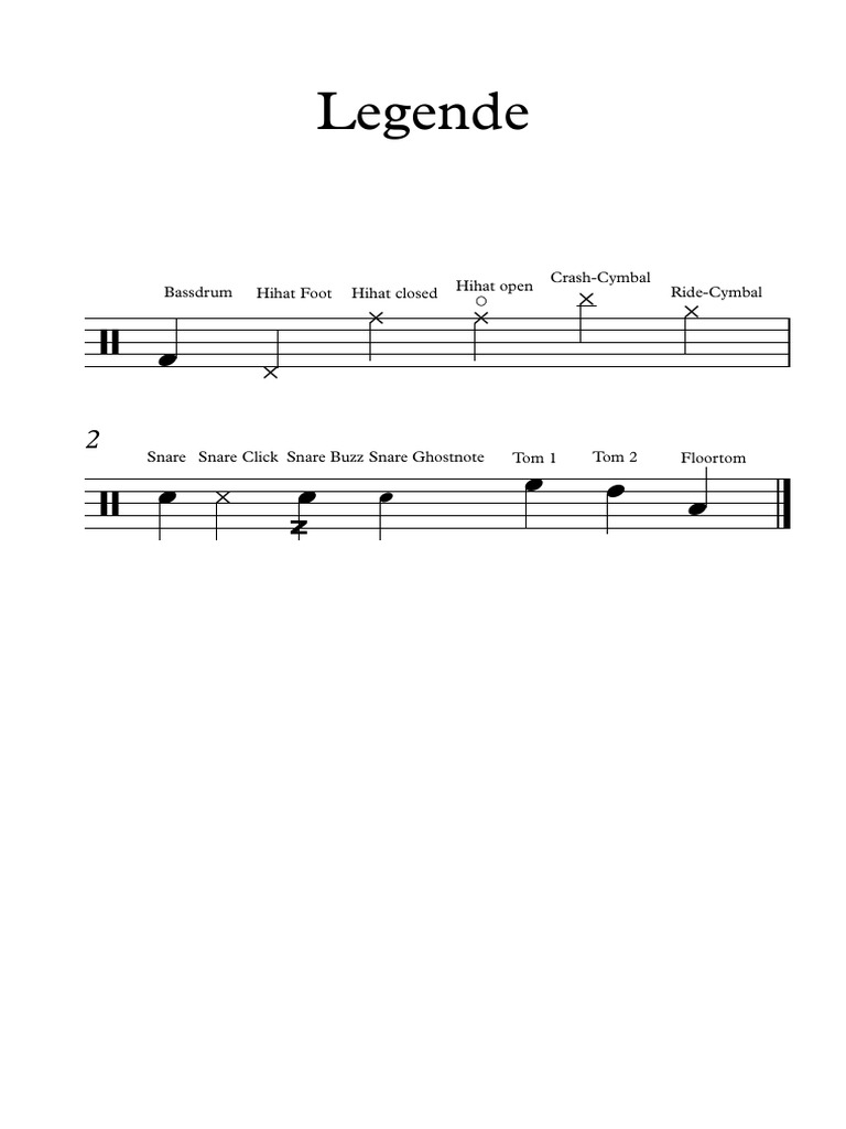 Legende - Partitur | PDF