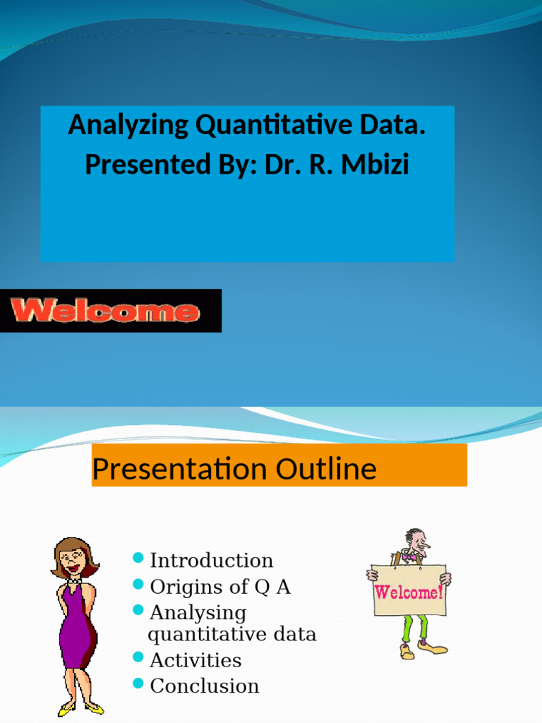 Analysingn Quantitative Data Mbizi Modif | PDF | Statistics | Regression Analysis
