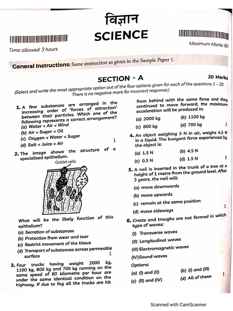 STD 9 Science Cbse Paper 3 - 1542810 - 2025 - 01 - 24 - 15 - 37 | PDF