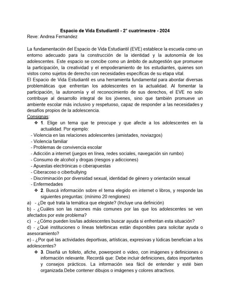 Trabajo Practico 2do Cuatrimestre | PDF