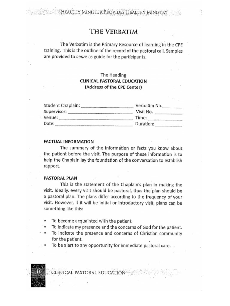 Verbatim Format Sample AACPE (1) | PDF