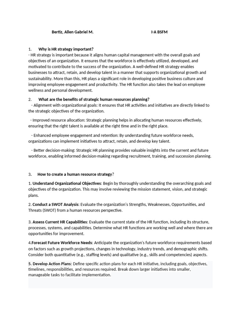 Assignment2 HRM | PDF | Human Resources | Human Resource Management