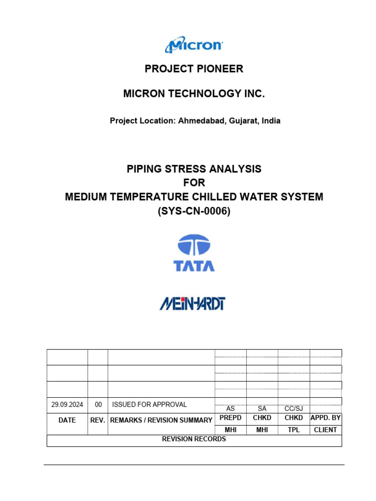 A MC Msi 1 TP CP PM SP 003 Rev0 | PDF | Pipe (Fluid Conveyance) | Mechanical Engineering