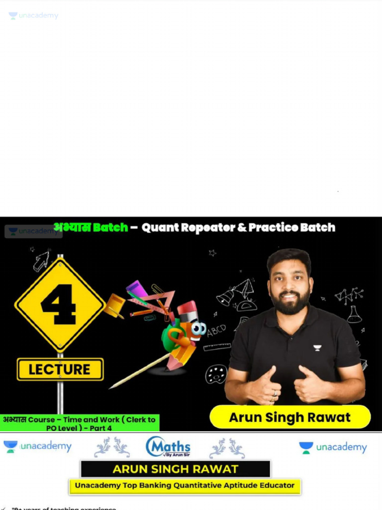 अभ्यास Batch - Time and Work Effic with anno 1728902784531 | PDF