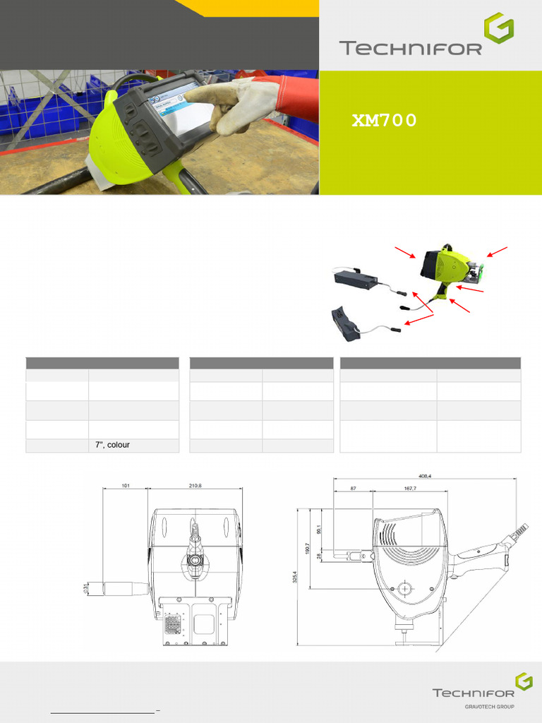 XM700 Data Sheet En | PDF | Manufactured Goods