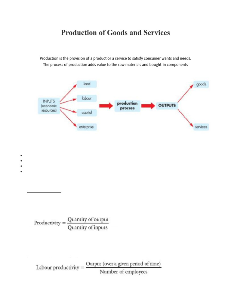 Efficient Production of Goods & Services | PDF | Lean Manufacturing ...