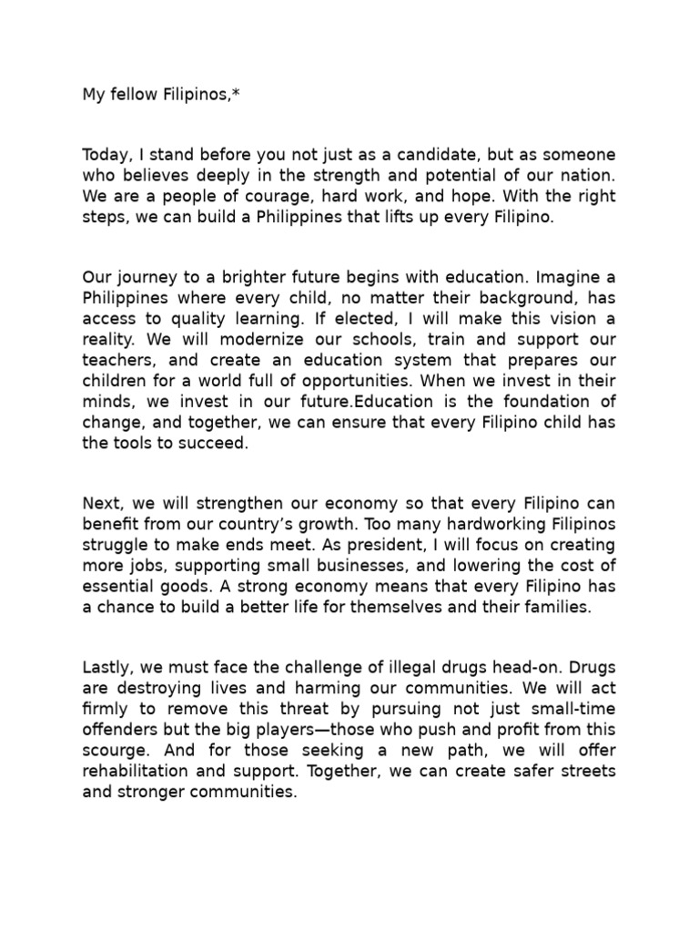 My Fellow Filipinos | PDF
