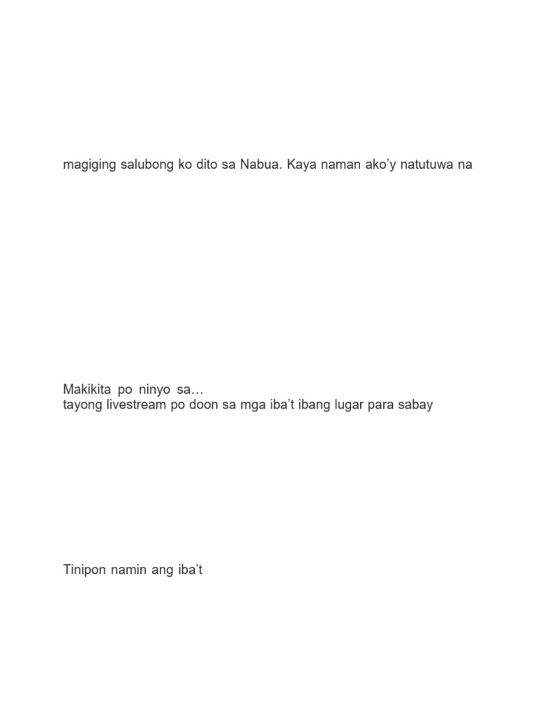 Talumpati Ni Pangulong Marcos | PDF