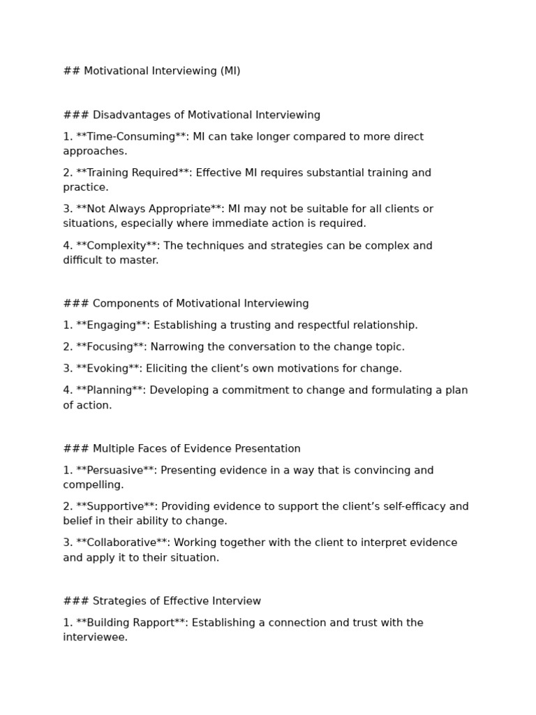 Techniques of interview note | PDF | Interview | Applied Psychology Techniques of interview note | PDF | Interview | Applied Psychology
