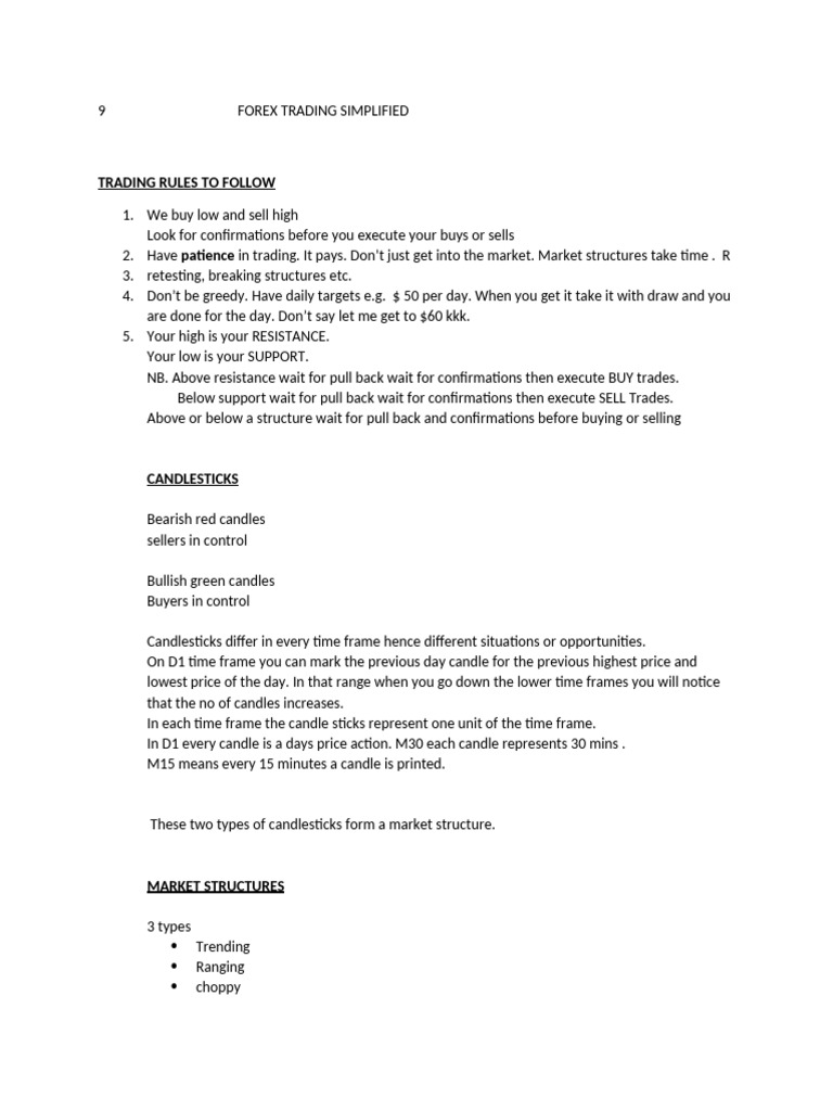 Forex Trading Simplified | PDF | Market Trend | Business