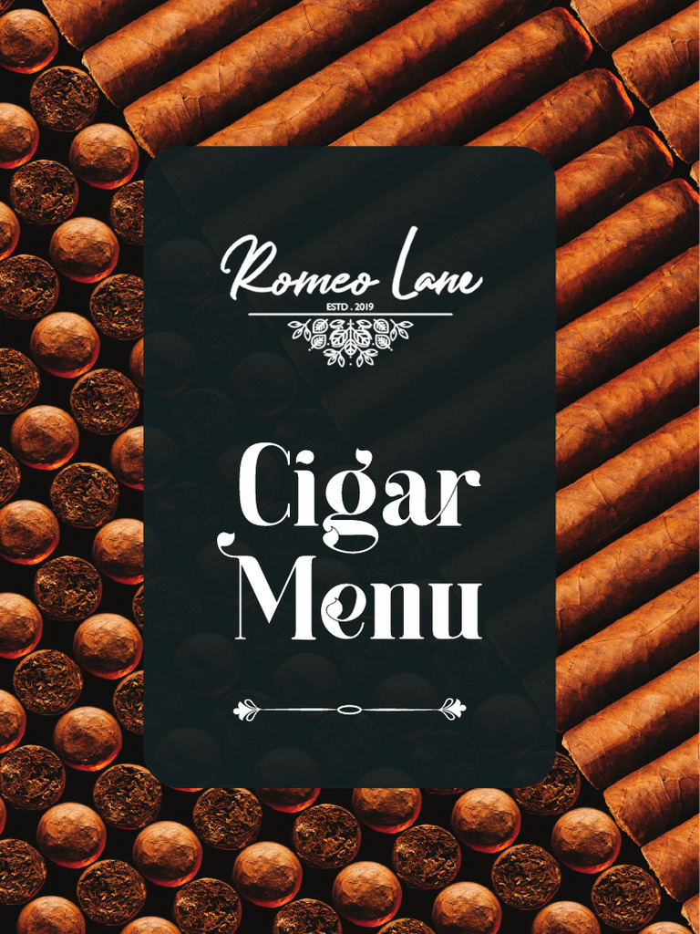 Cigar Menu - Compressed | PDF | Cigar | Tobacco