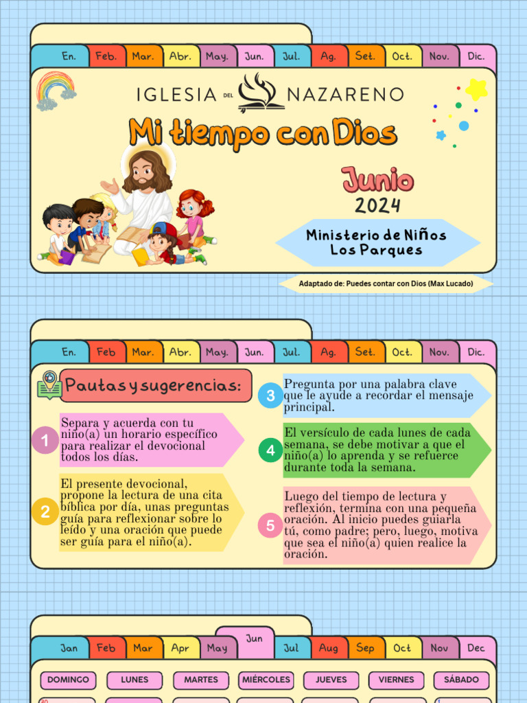 Devocional Para Niños - JUNIO | PDF | Adán y Eva | Creencia religiosa y doctrina