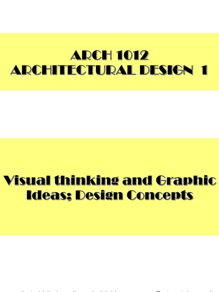 Visual Thinking in Design Concepts | PDF | Thought | Perception