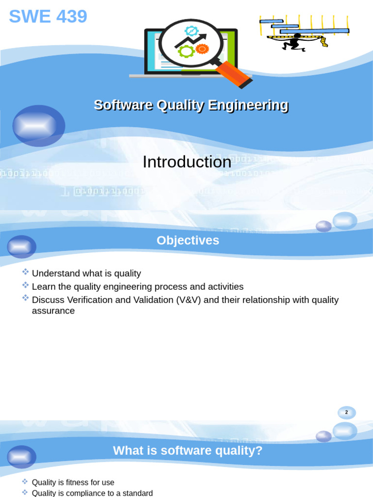 01 - Introduction To Software Quality Engineering | PDF | Quality Assurance | Reliability ...