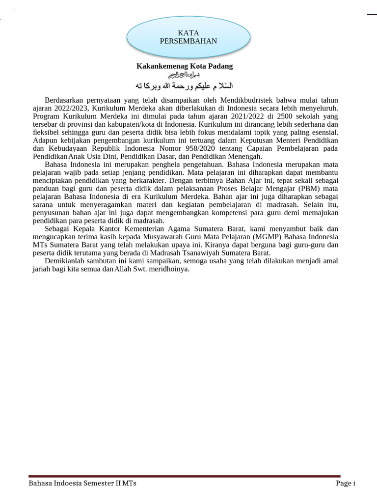 Lks Bindo Kelas 8 Semester II | PDF