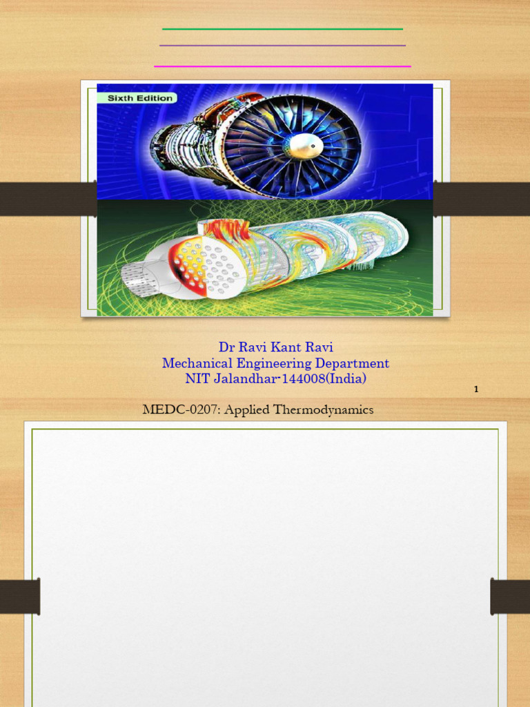 BME301: Applied Thermodynamics Syllabus | PDF | Turbine | Steam