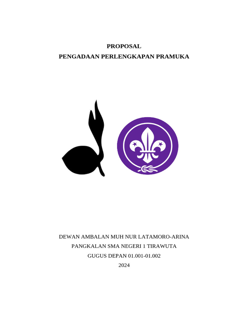 Proposal Pengadaan Pramuka 2024 | PDF