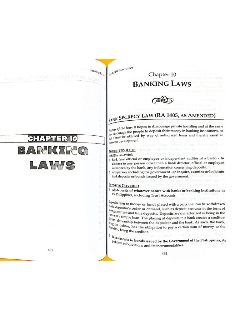 Banking Laws | PDF