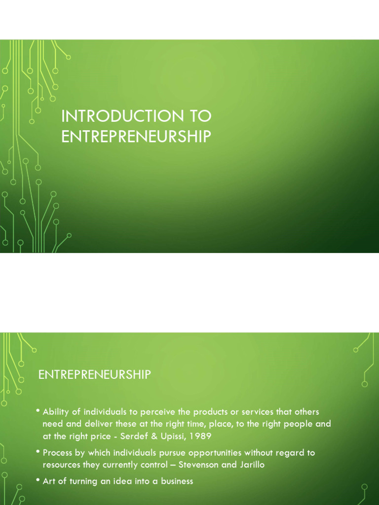 Understanding Entrepreneurship Essentials | PDF | Entrepreneurship ...