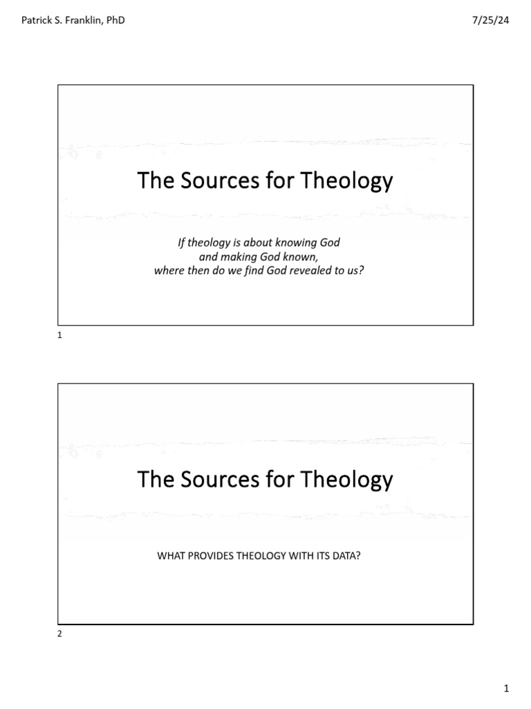 2.b. Scripture and Tradition (Larger) | PDF | Biblical Inerrancy | Bible