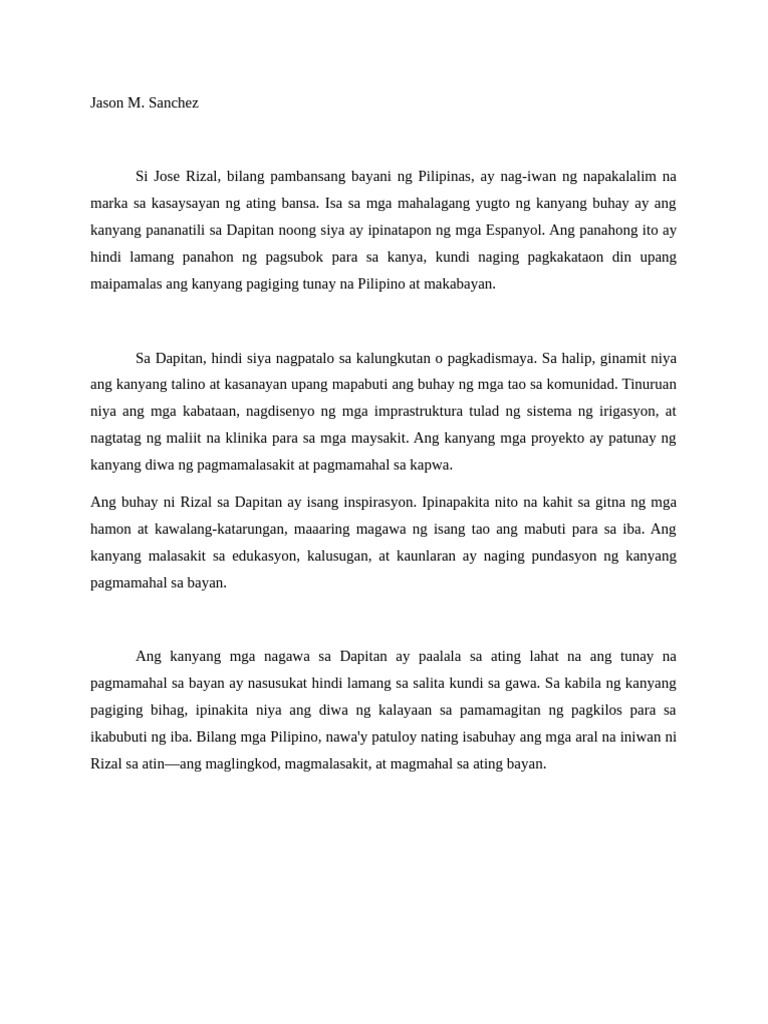 Jose Rizal in Dapitan | PDF