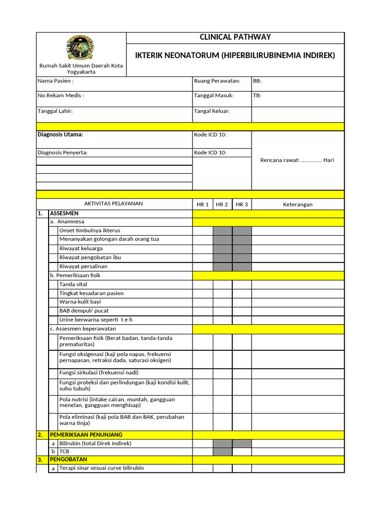 Clinical Pathway Ikterik Neonatorum 1 Maret 2023 1 Pdf
